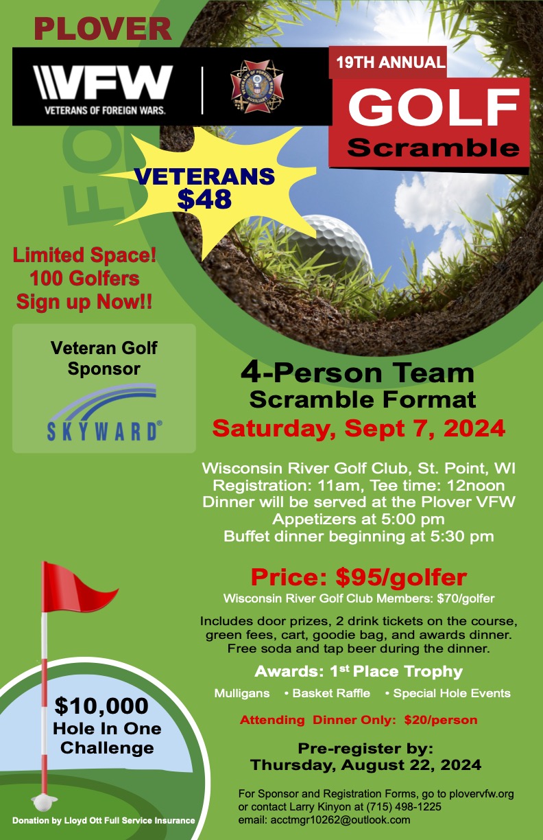 Golf Scramble | VFW Plover Post 10262